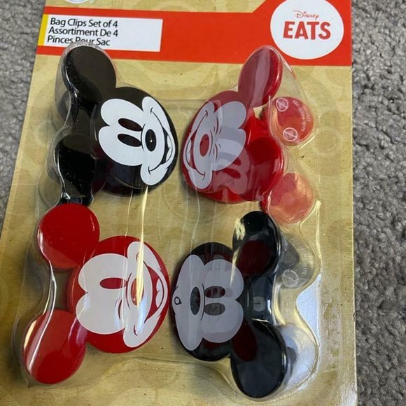 Disney | Other | Disney Eats Collection Mickey Mouse Bag Chip Clips Set ...
